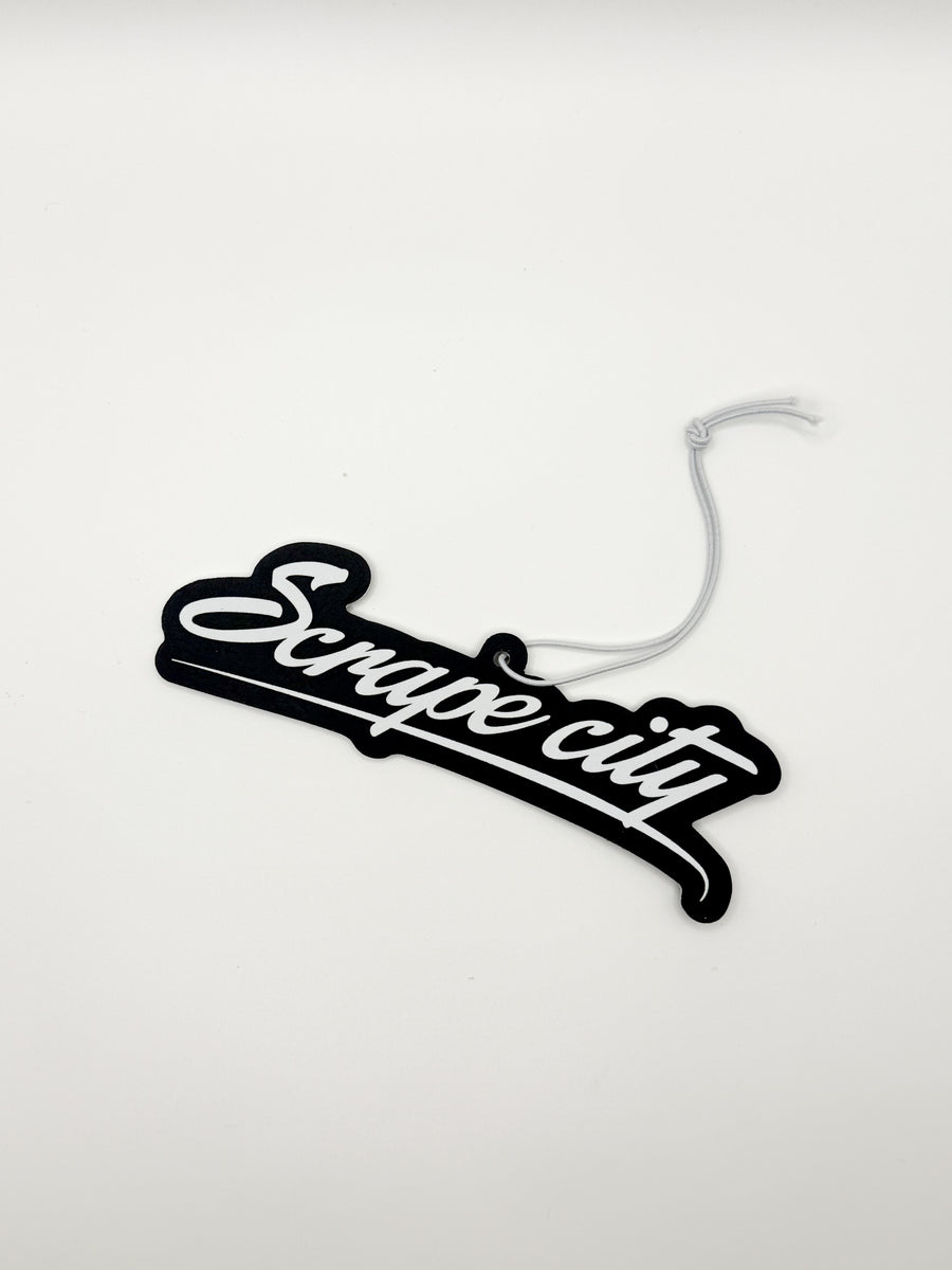 SCRIPT LOGO AIR FRESHENER – Scrapecity