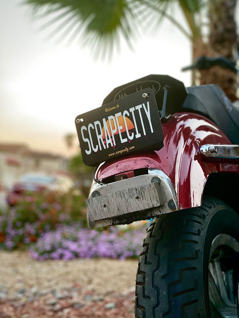 SCRAPECITY RETRO LICENSE PLATE – Scrapecity